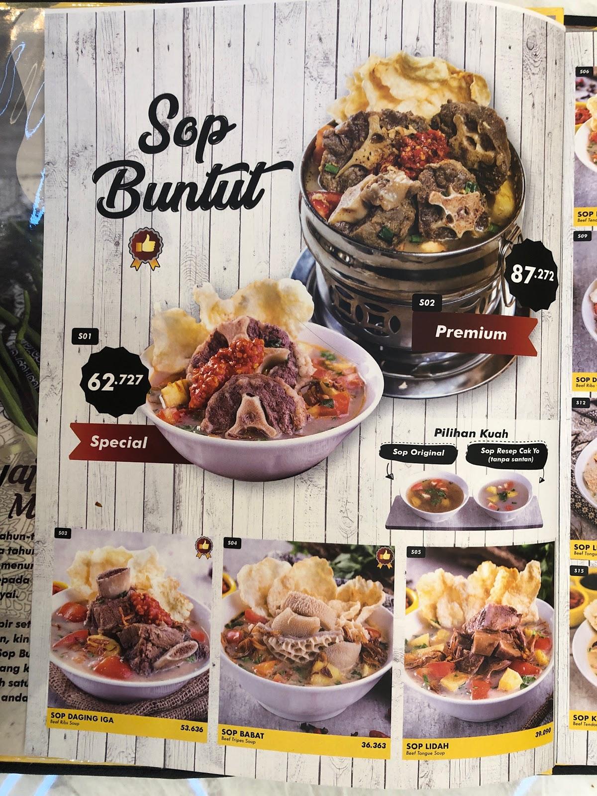 Menu At Chop Buntut Cak Yo Grand Batam Mall Restaurant Batam Menu At Chop Buntut Cak Yo Grand Batam Mall Restaurant Batam