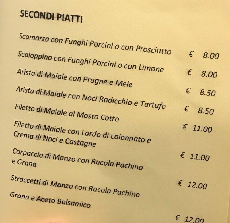 Menu at Vino Tinto Di Lattanzi Daniele pub & bar, Tivoli