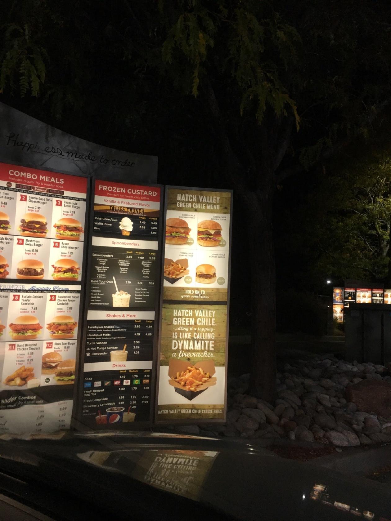 Menu at Good Times Burgers & Frozen Custard fast food, Golden ...