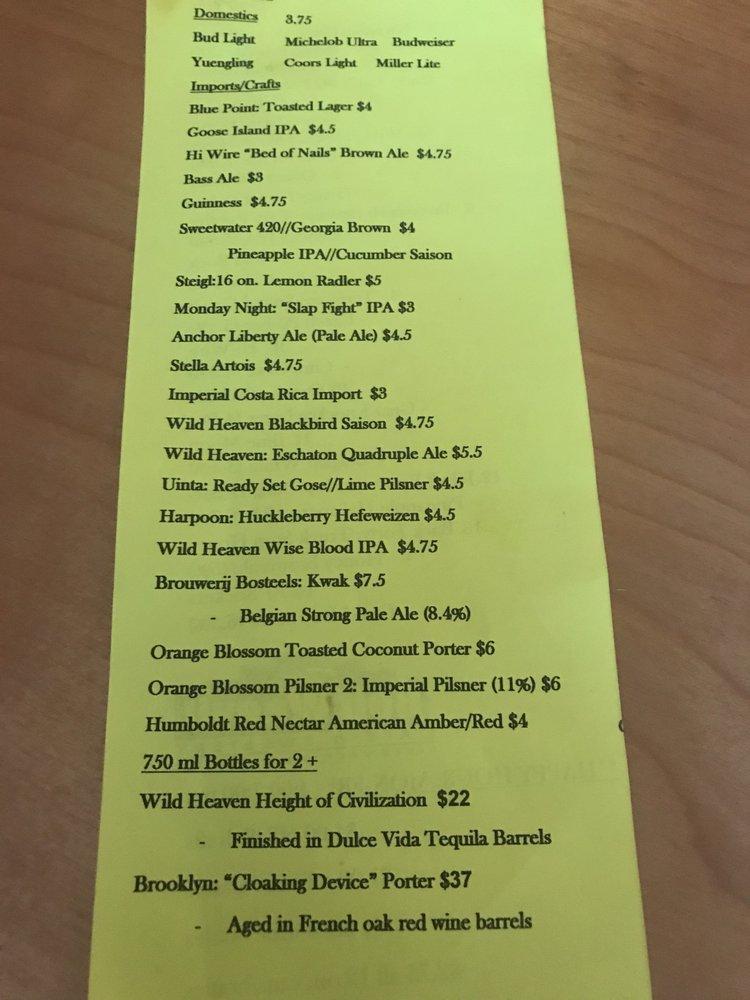 Menu at The Boll Weevil Cafe and Sweetery, Augusta