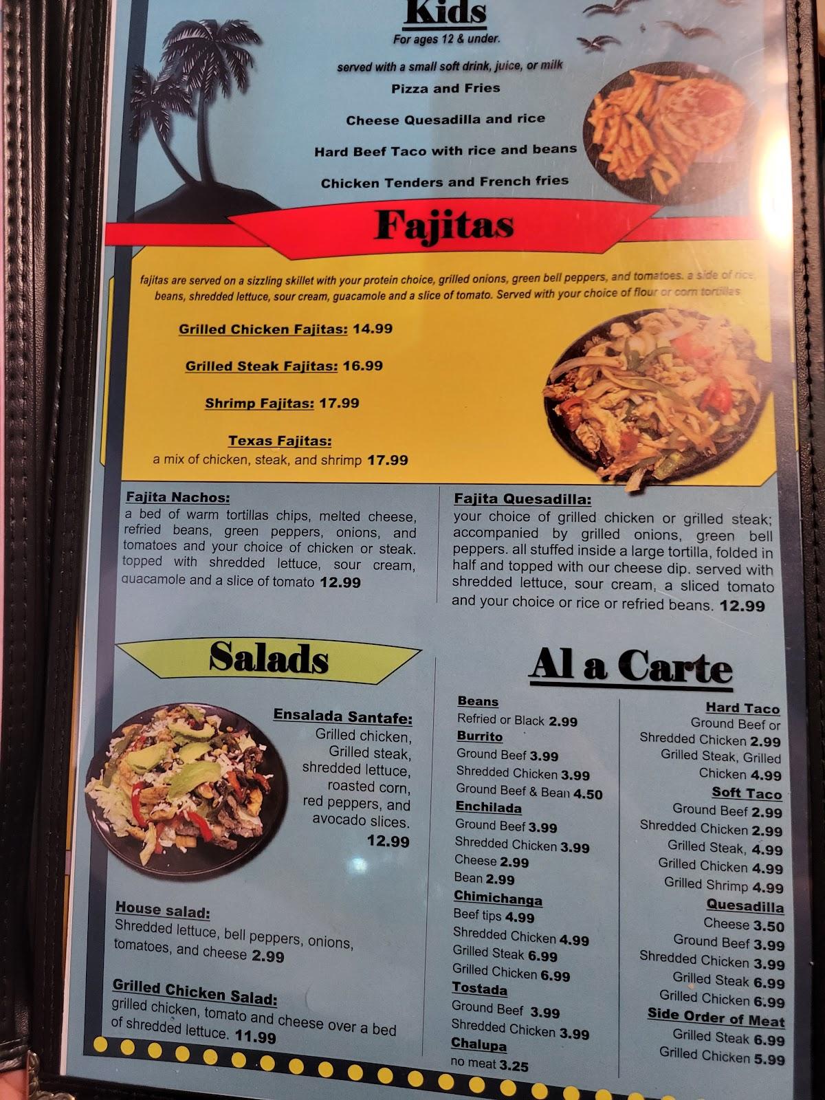 Menu at The Canal on Buckeye Lake Breakfast and Mexican Grill ...