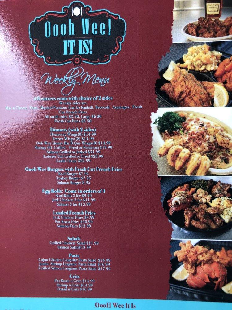 Menu at Oooh Wee! Sweet Tea, Calumet City