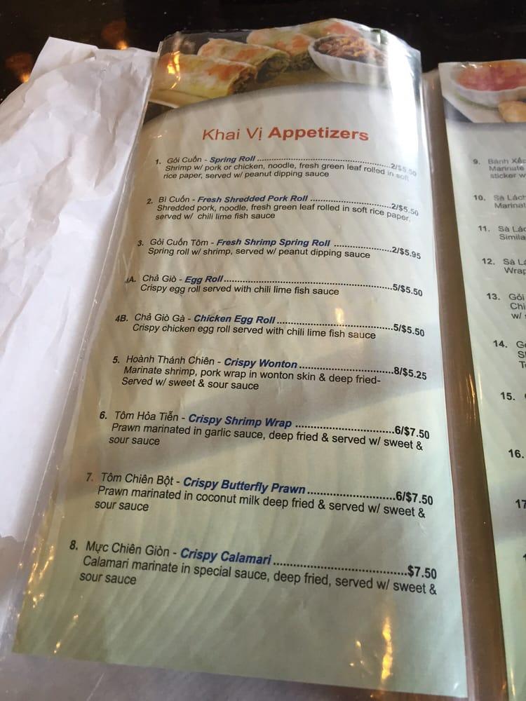 Menu at Pho Country restaurant, Carson City