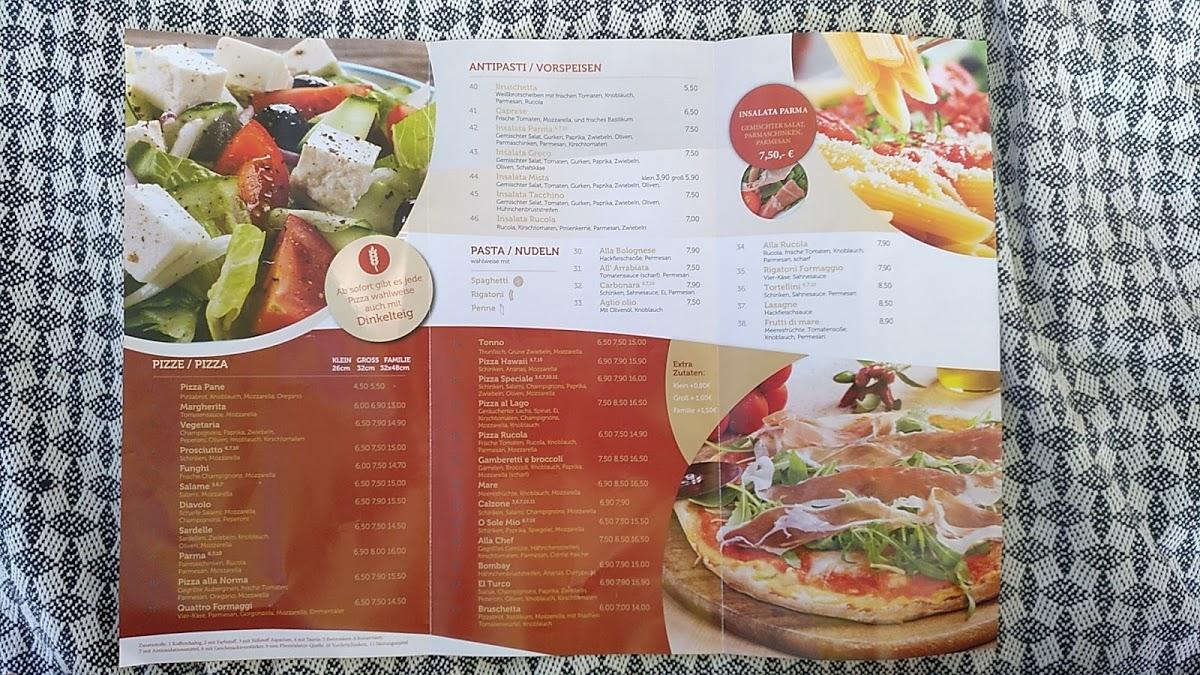 Speisekarte von Pizzeria Al lago, Nürnberg