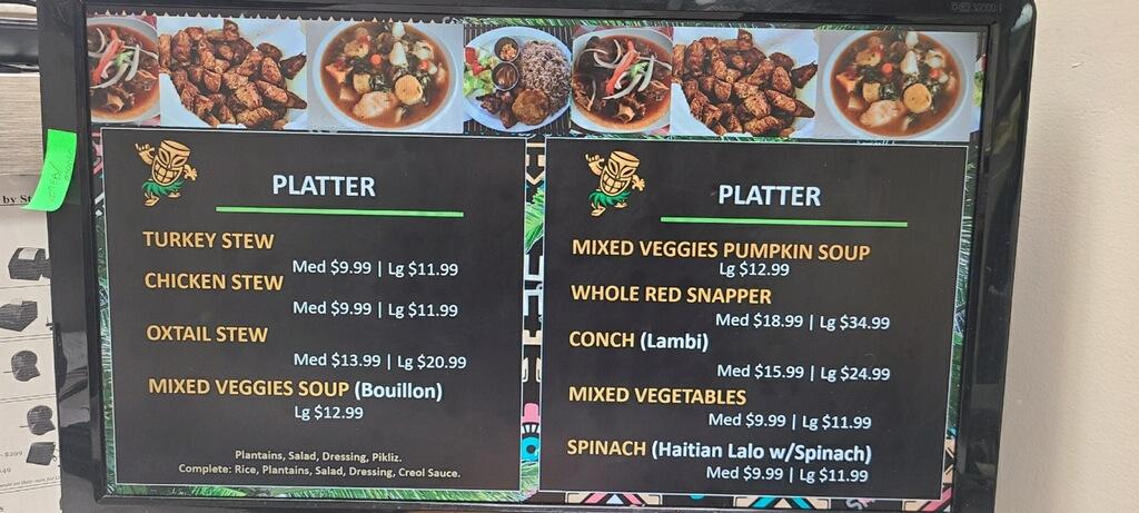 Menu at Ti Manmi's Kitchen Boca restaurant, Boca Raton