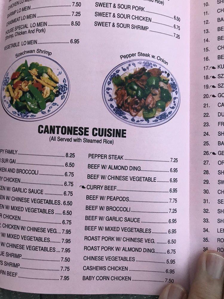 Menu at China Mountain restaurant, Cleveland, St Clair Ave.