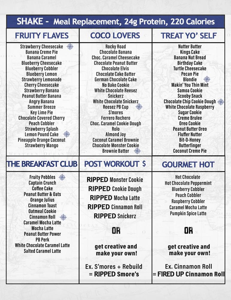 Menu at Compass Nutrition pub & bar, Wichita