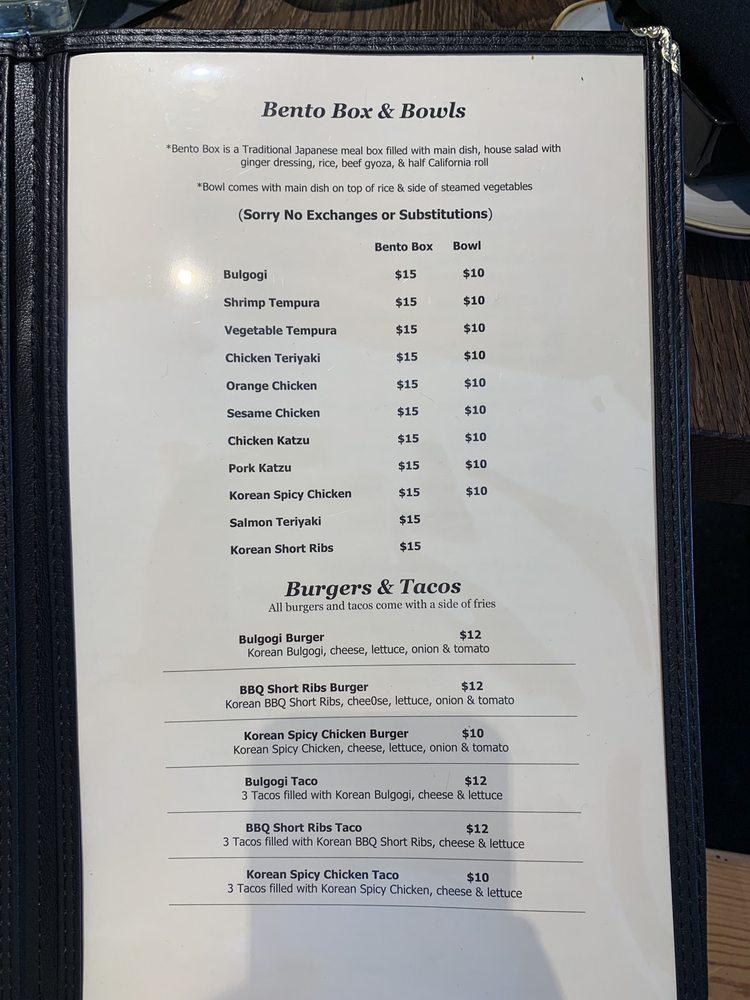 Menu at Hungry Belly restaurant, Dallas