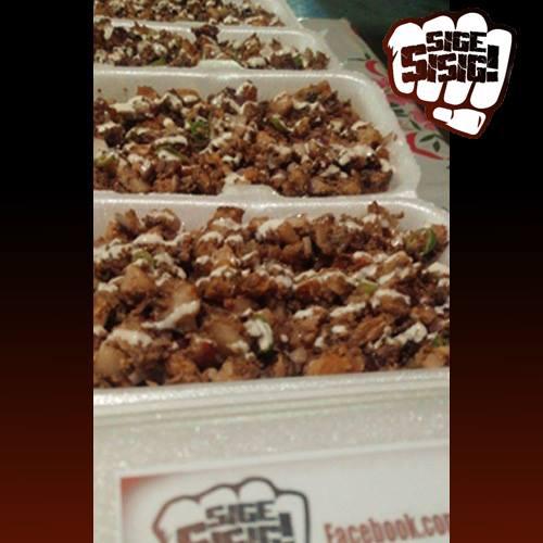 Menu at Sige Sisig restaurant, Pulilan