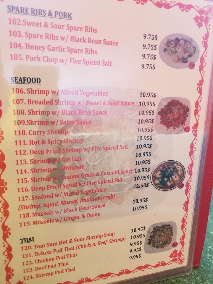 Menu at Vi-Ann Restaurant, Winnipeg, Notre Dame Ave