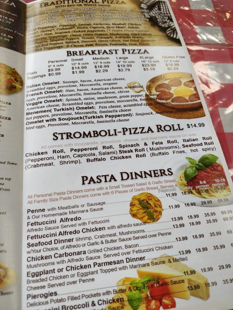 Menu at Ephesus Mediterranean Kitchen pizzeria, Aspinwall