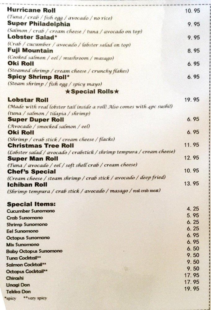 Menu at Katana restaurant, Norfolk, 520 W 21st St # E