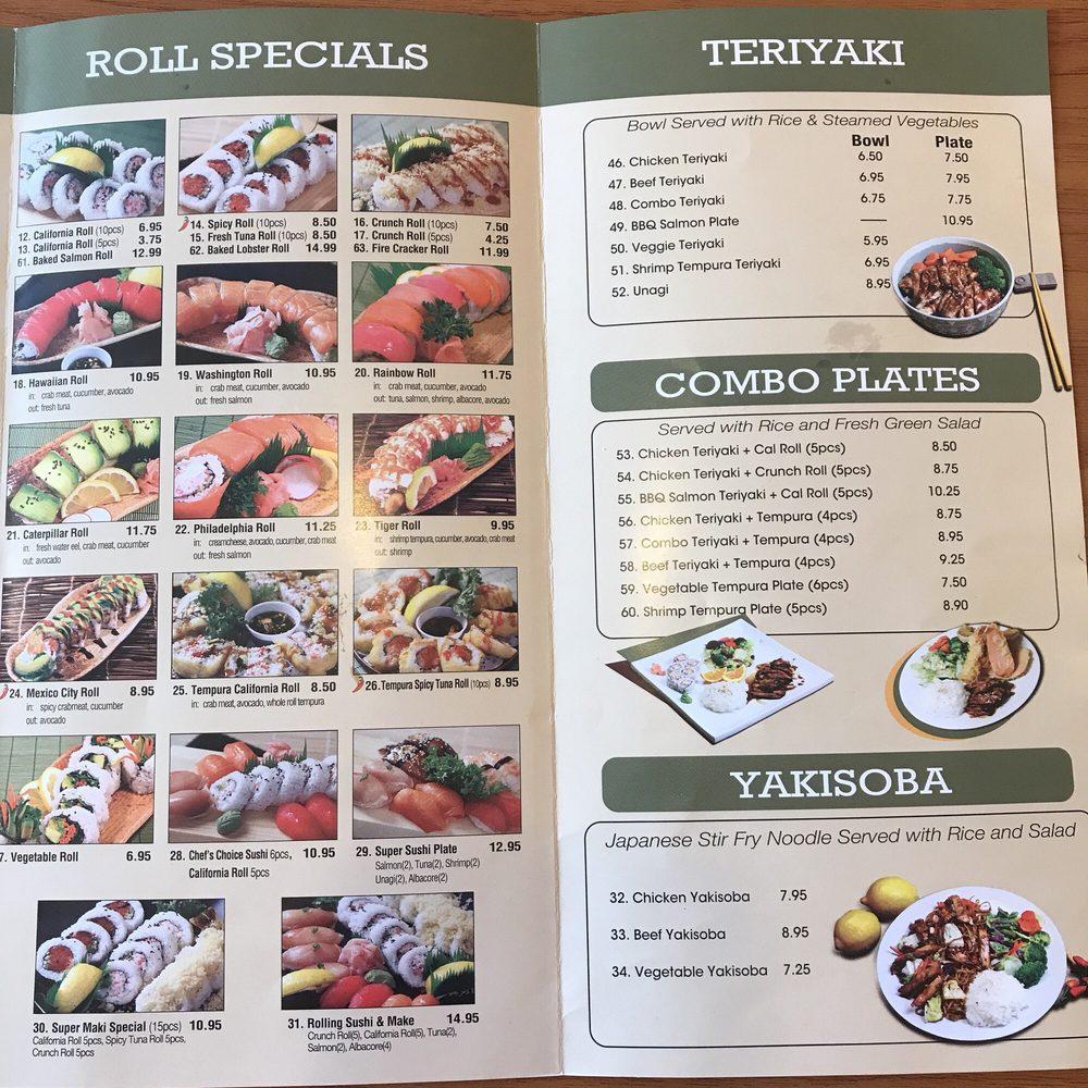 Menu at Rolling Rice restaurant, Rosemead
