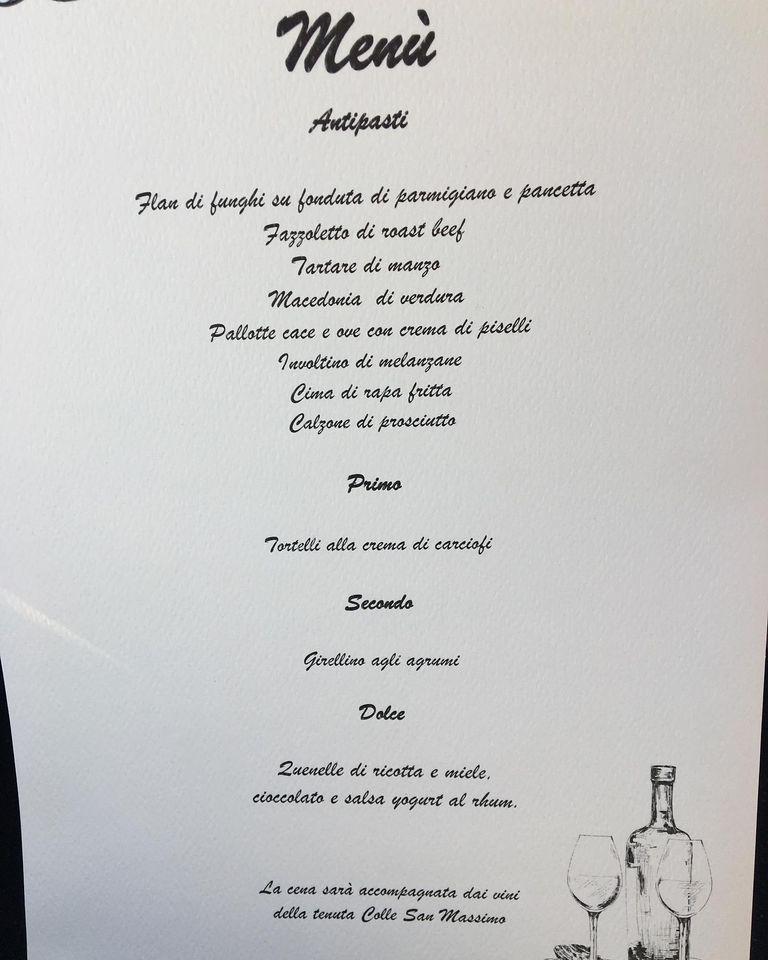 Menu da Ristorante Villa Clesia, Mosciano Sant'Angelo