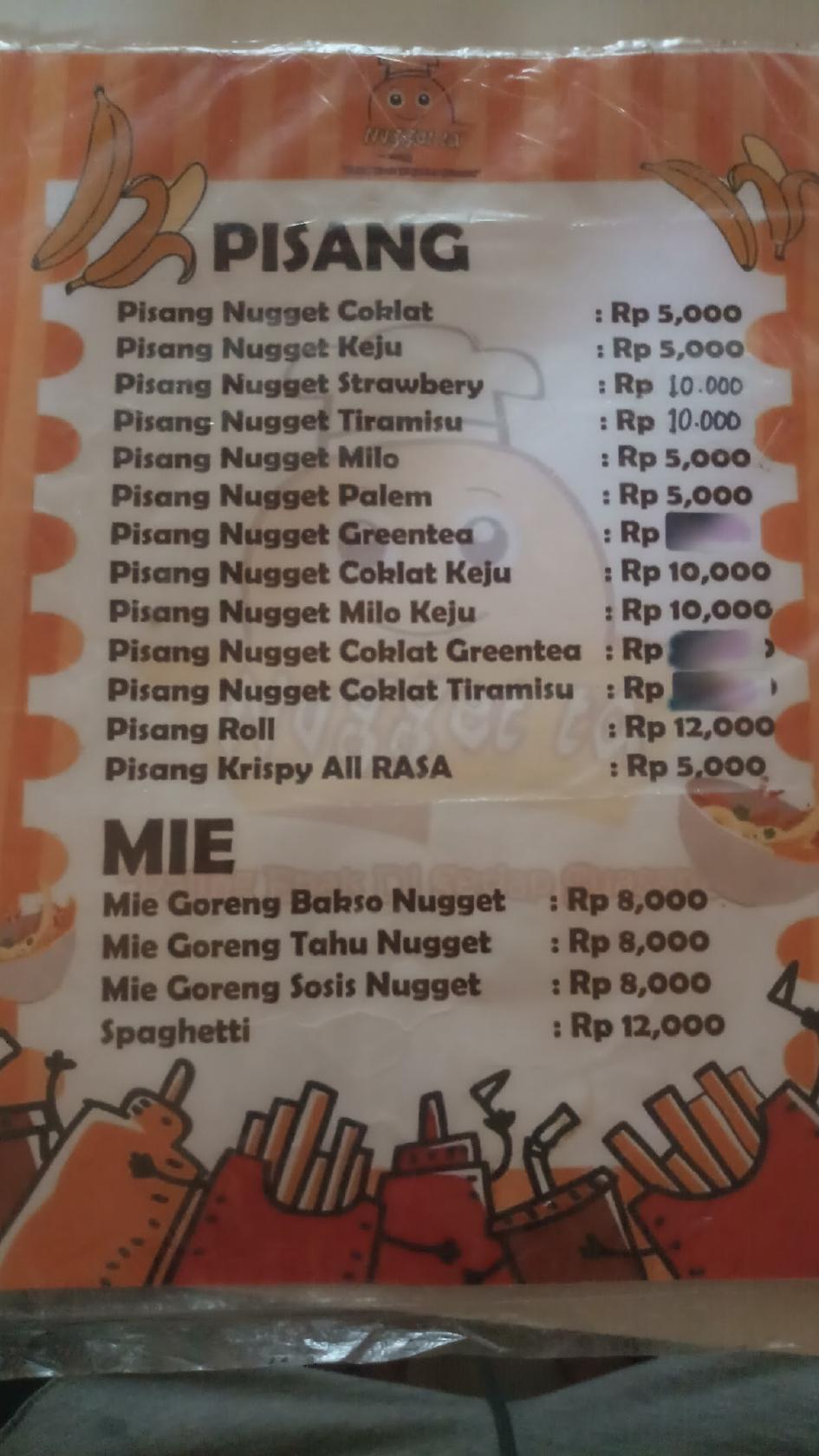 Menu at Nugget'Ta restaurant, Parepare