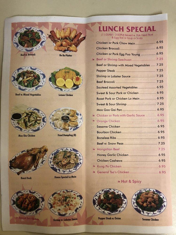 Menu at Panda Restaurant, Orlando