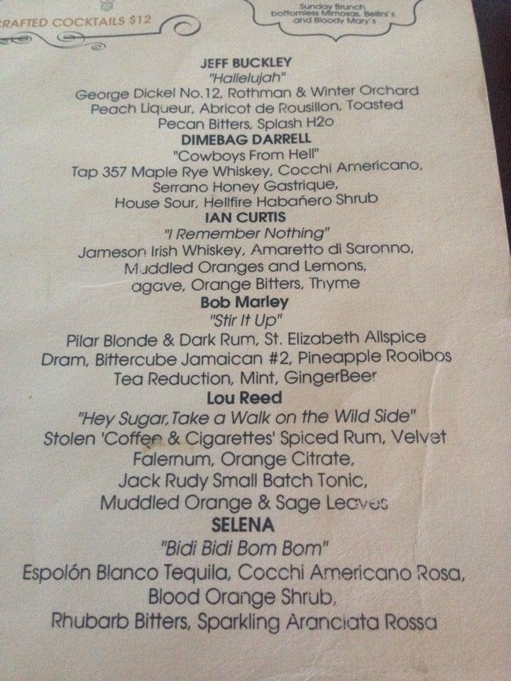 Menu at Hullabaloo pub & bar, West Palm Beach
