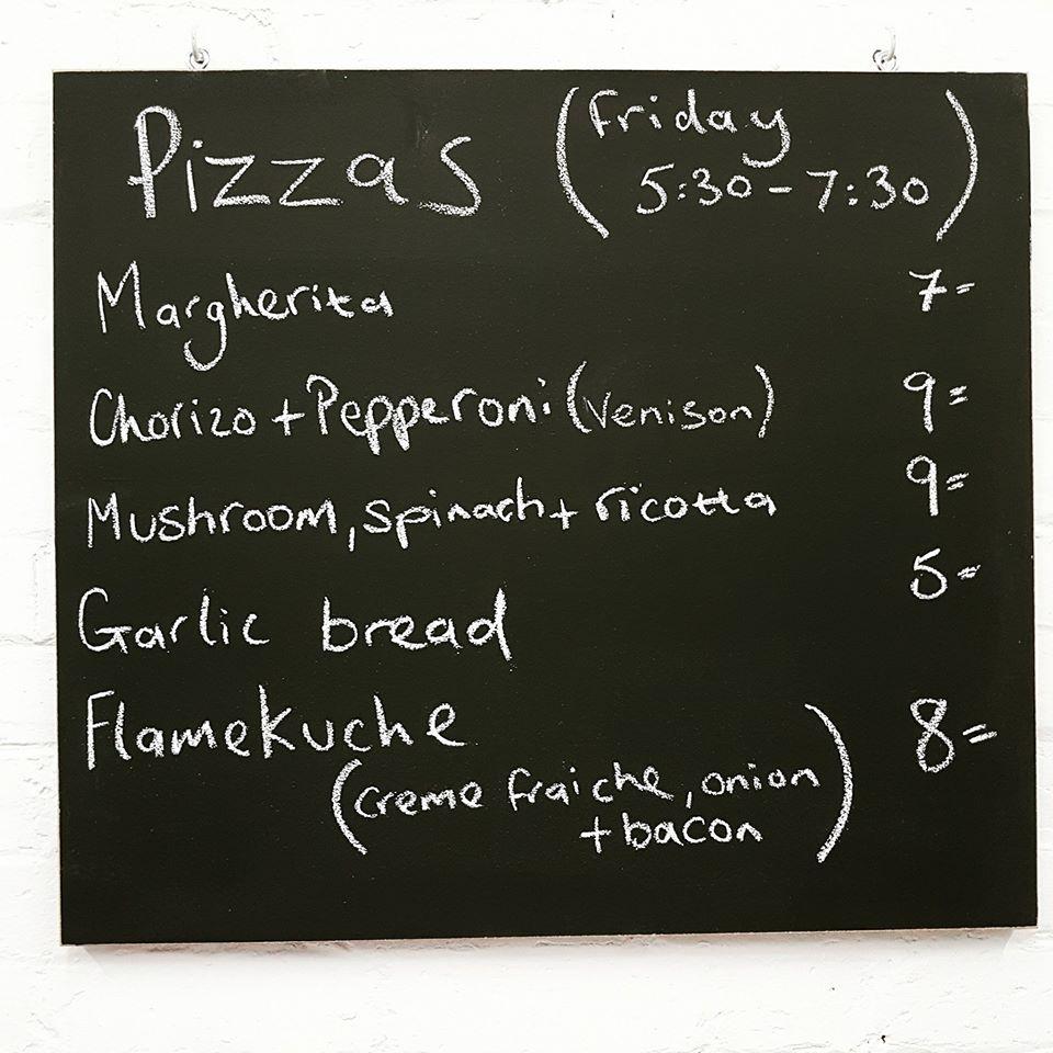 Menu at Orchard Bay Bakery, Cranborne