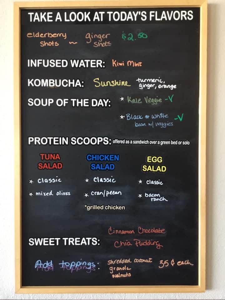 Menu at Bambu Cafe, Winter Haven