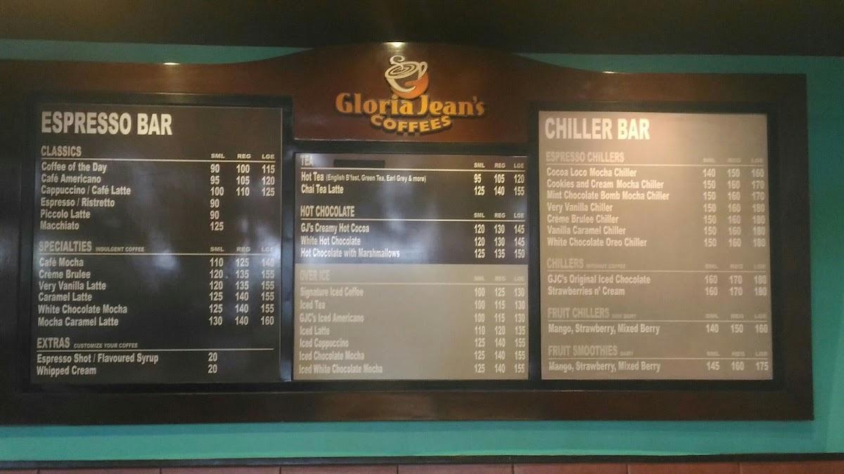 Menu at Gloria Jean's Coffees Baguio - Hotel Supreme cafe, Baguio ...