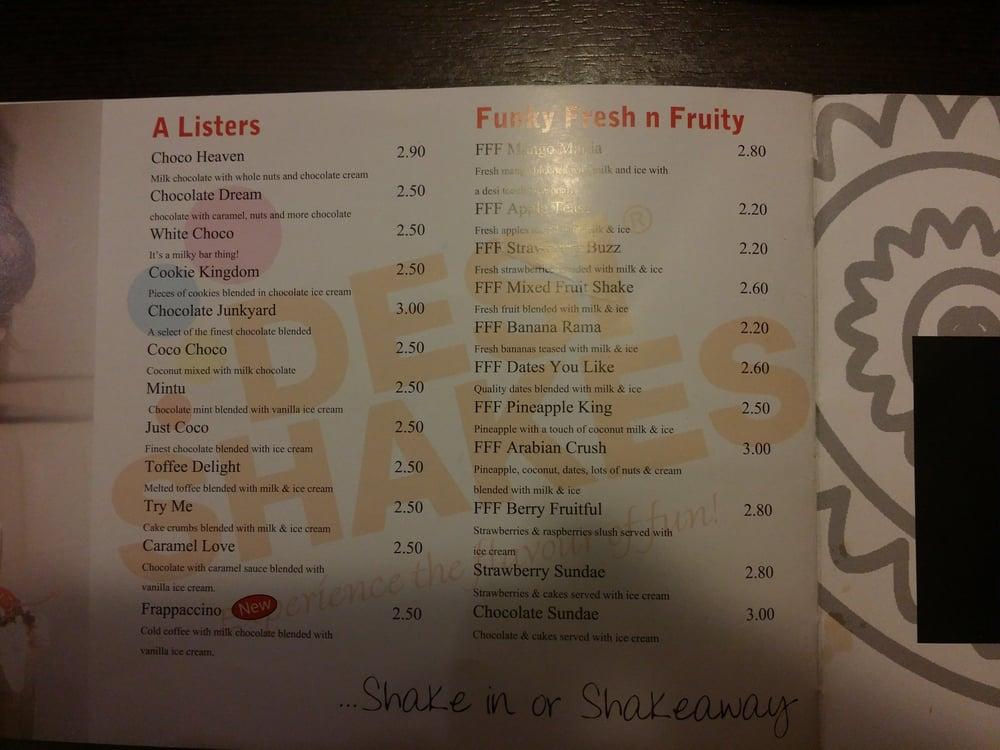 Menu at Shimlas Great Horton Road fast food, Bradford