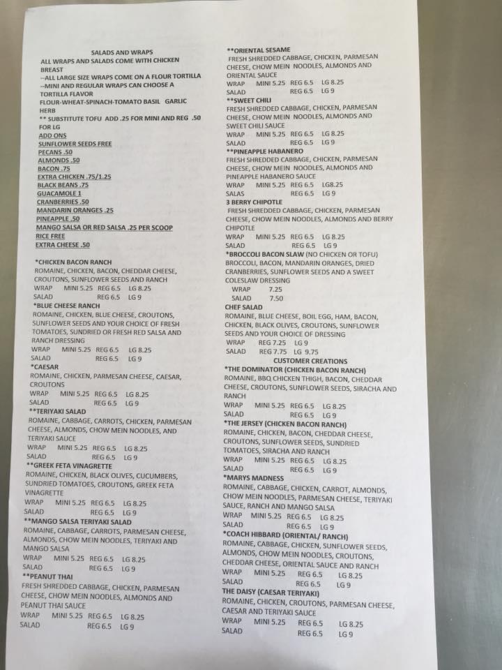 Menu at Urban Kitchen restaurant, Cottage Grove