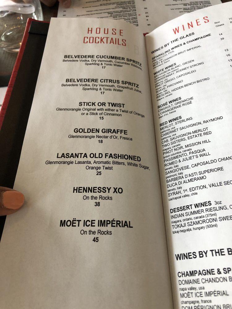 Menu at Maxx's Kitchen at Hotel X Toronto restaurant, Toronto