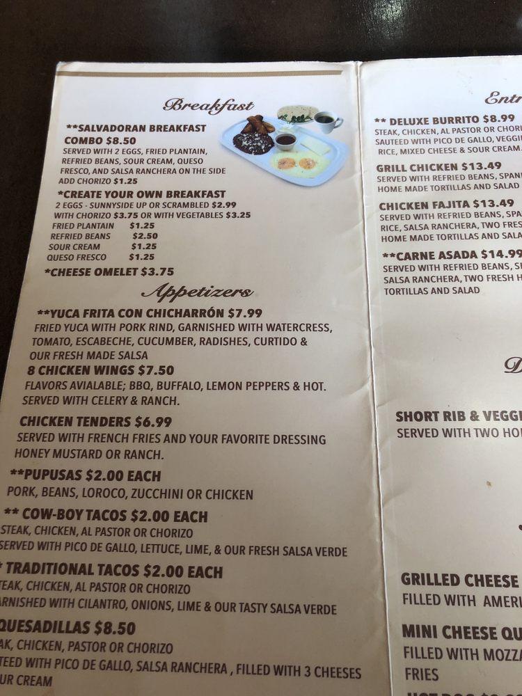 Menu at Ranchero Kitchen restaurant, Columbus