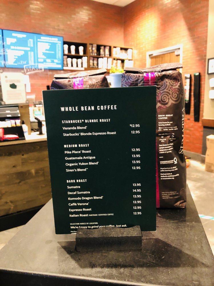 Menu at Starbucks, Chesapeake, 809 Eden Way N Suite 110