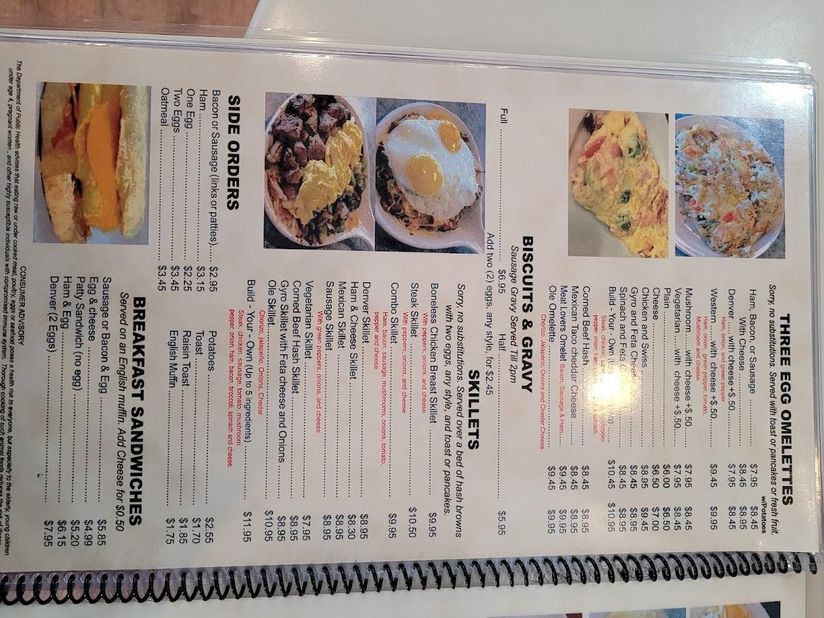 Menu at Riverside Family Restaurant 5, Oak Creek
