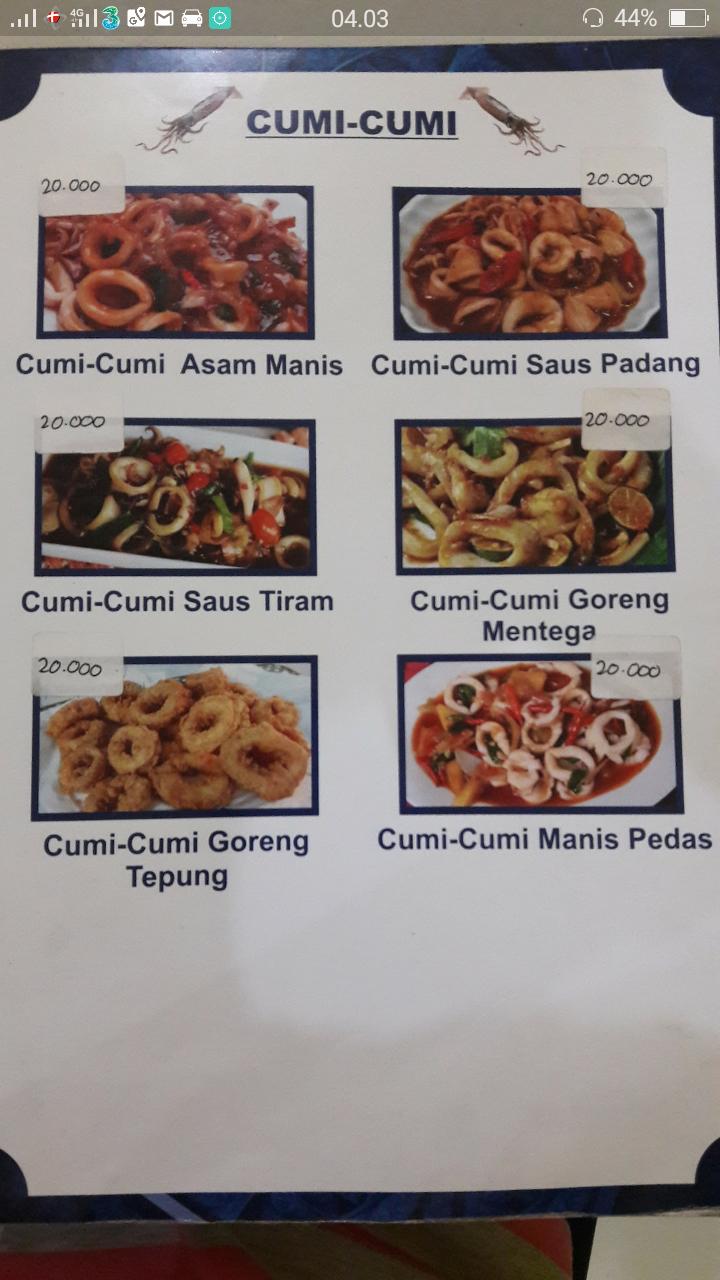 Menu at PONDOK IKAN BAKAR SEAFOOD DAN LALAPAN restaurant, Denpasar, Jl ...