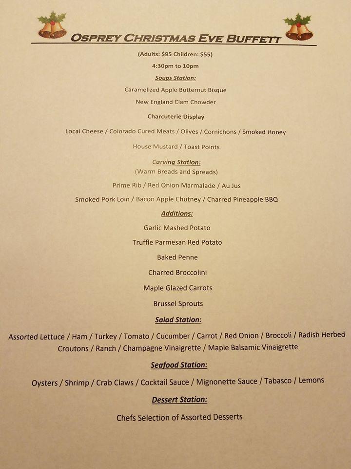 Menu at Fireside Grill pub & bar, Beaver Creek