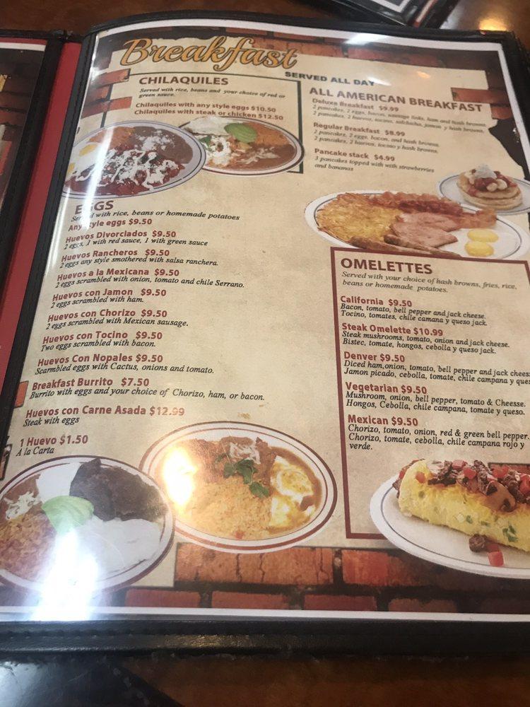 Menu at El Guero restaurant, Cathedral City, Date Palm Dr