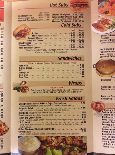 Menu at Queens Pizza Palace restaurant, Atlantic City