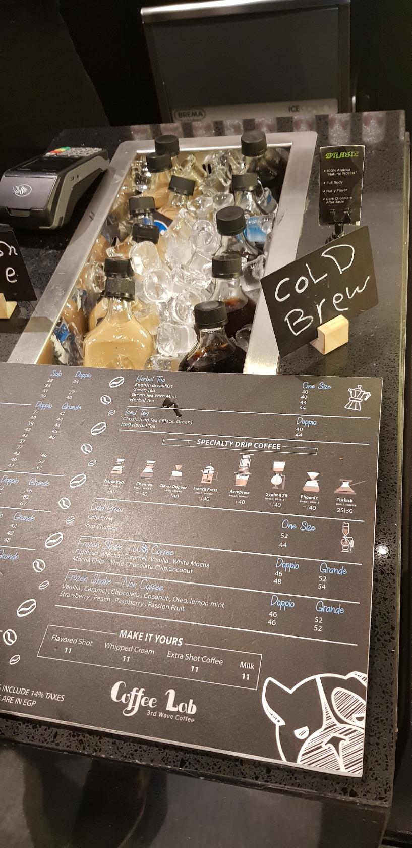 Speisekarte von Coffee Lab, New Cairo City, 3GF3+QJW