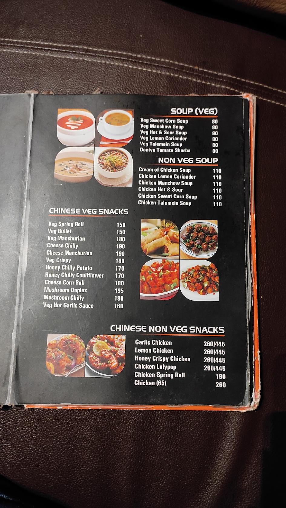 Menu at Food planet, Gurdaspur