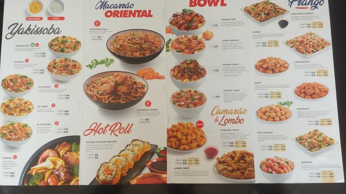 Menu em China In Box restaurante, São Luís, Av. Cel. Colares Moreira