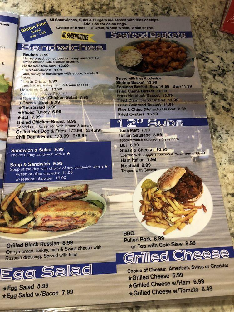 Menu at Rockland Café restaurant, Rockland