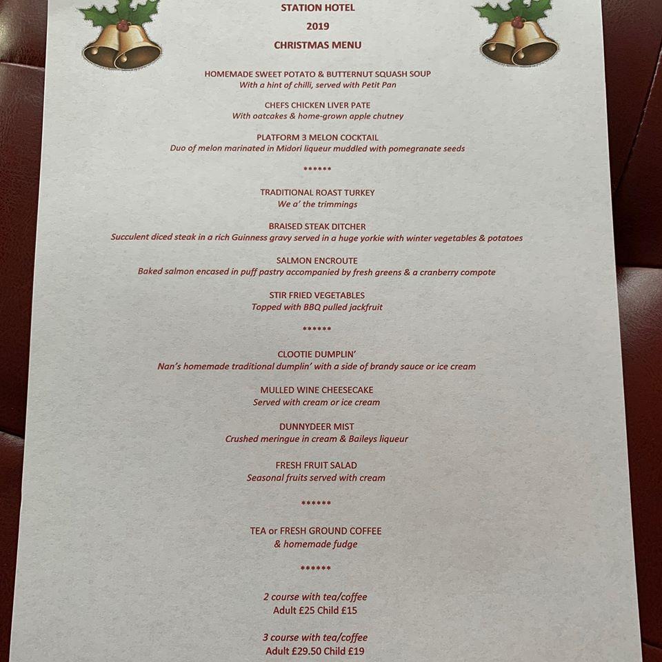 Menu at The Station Hotel pub & bar, Insch