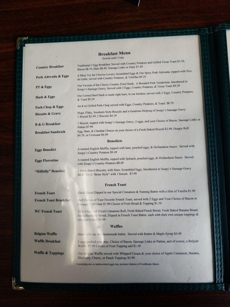 Menu at What's Cooking Kitchen and Bakery, Show Low