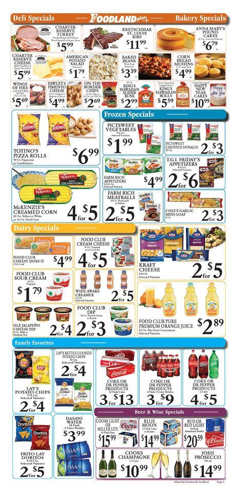 Menu at Foodland Plus, Guntersville