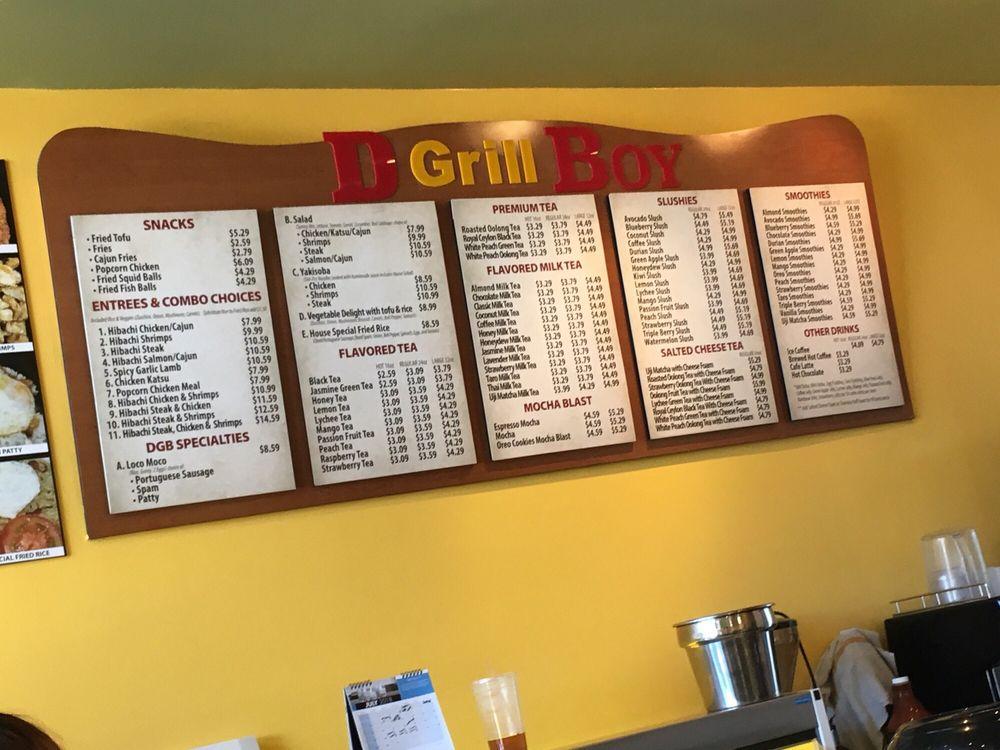 Menu at D Grill Boy pub & bar, Ontario