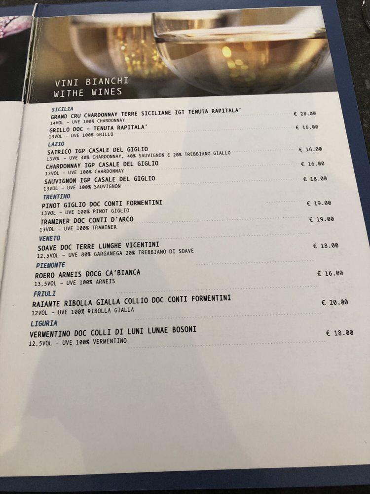 Speisekarte von Hotel Pulitzer Roma restaurant, ROM