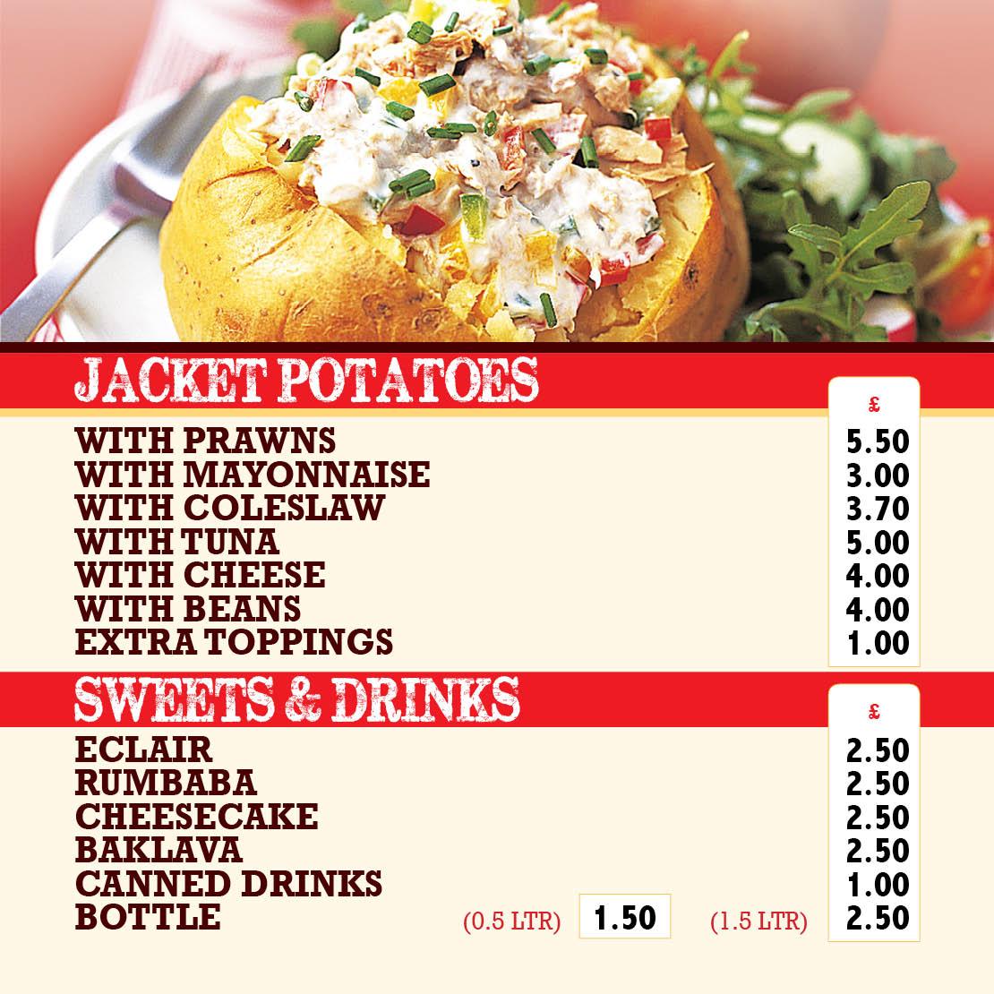 Menu at Battle Kebabs, Fish & Chips Cafe Restaurant, Battle, Unit 1