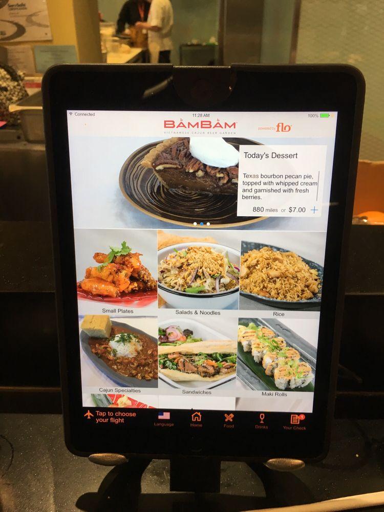 Menu at Bam Bam restaurant, Houston