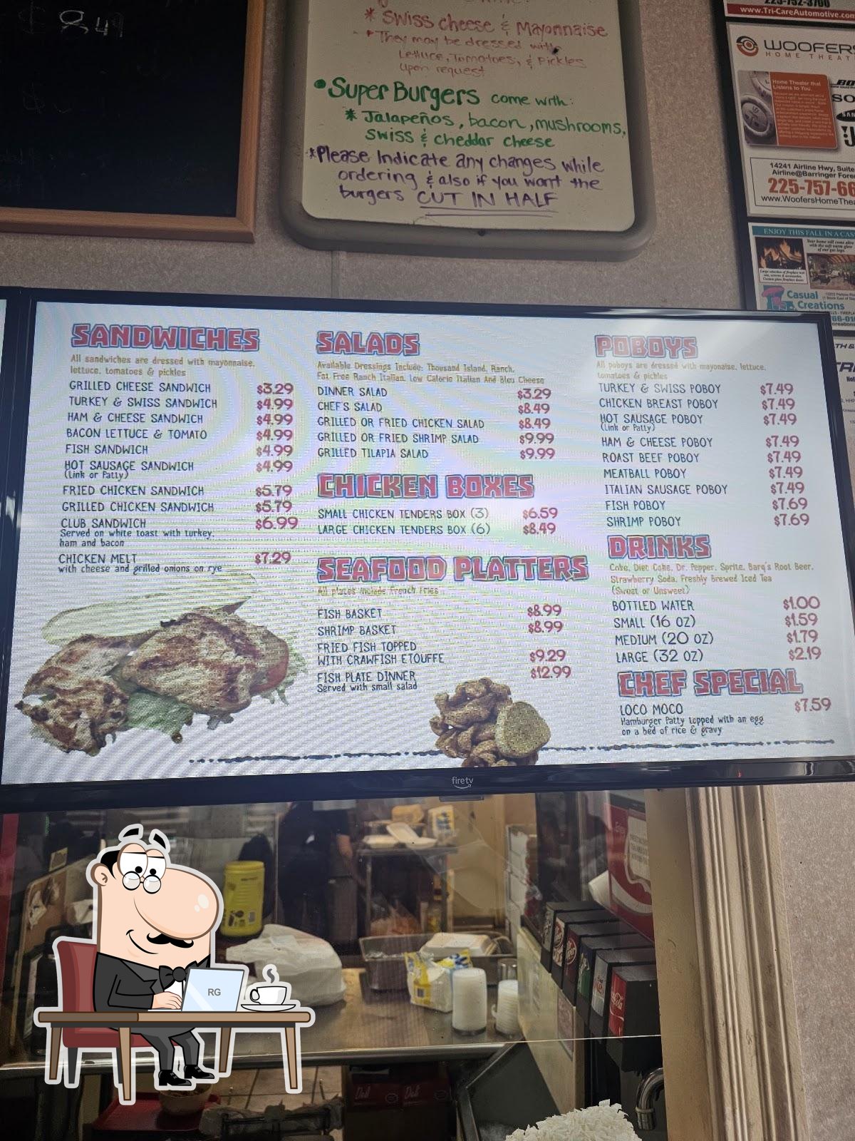 Riverside Patty, Baton Rouge - Restaurant menu, prices and reviews