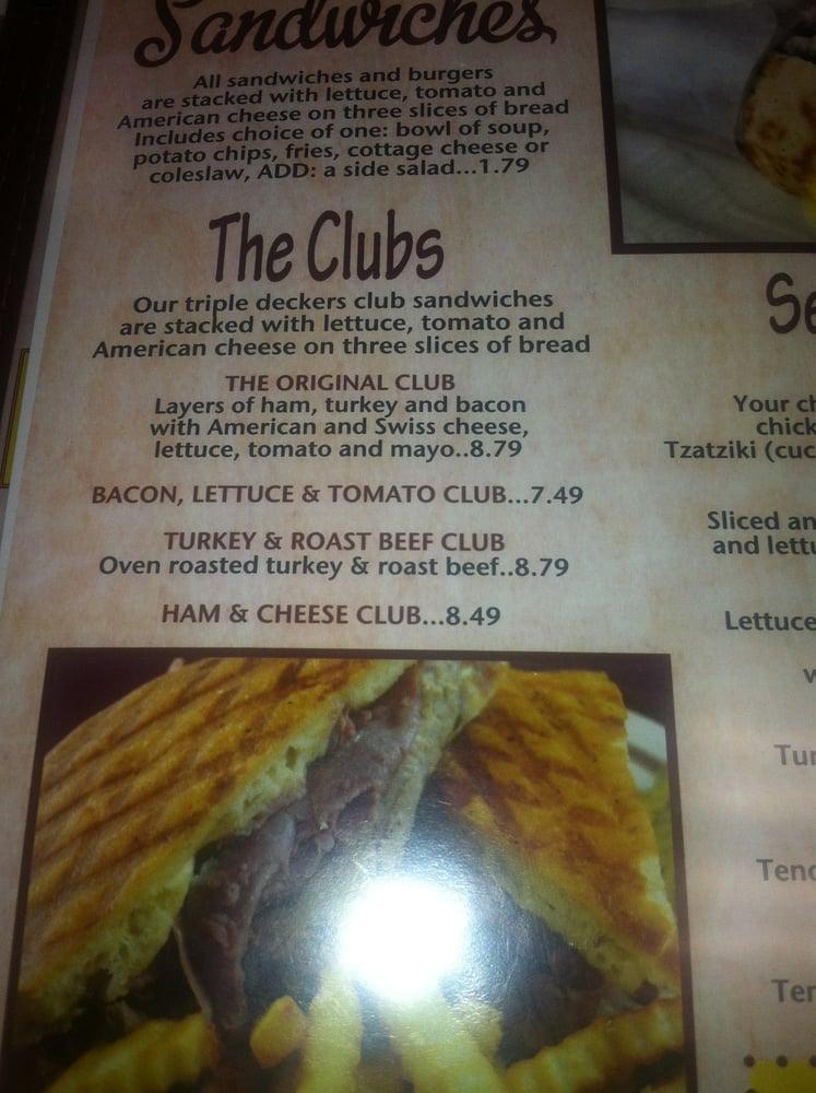 Menu at Sero's Family Restaurant, Indianapolis