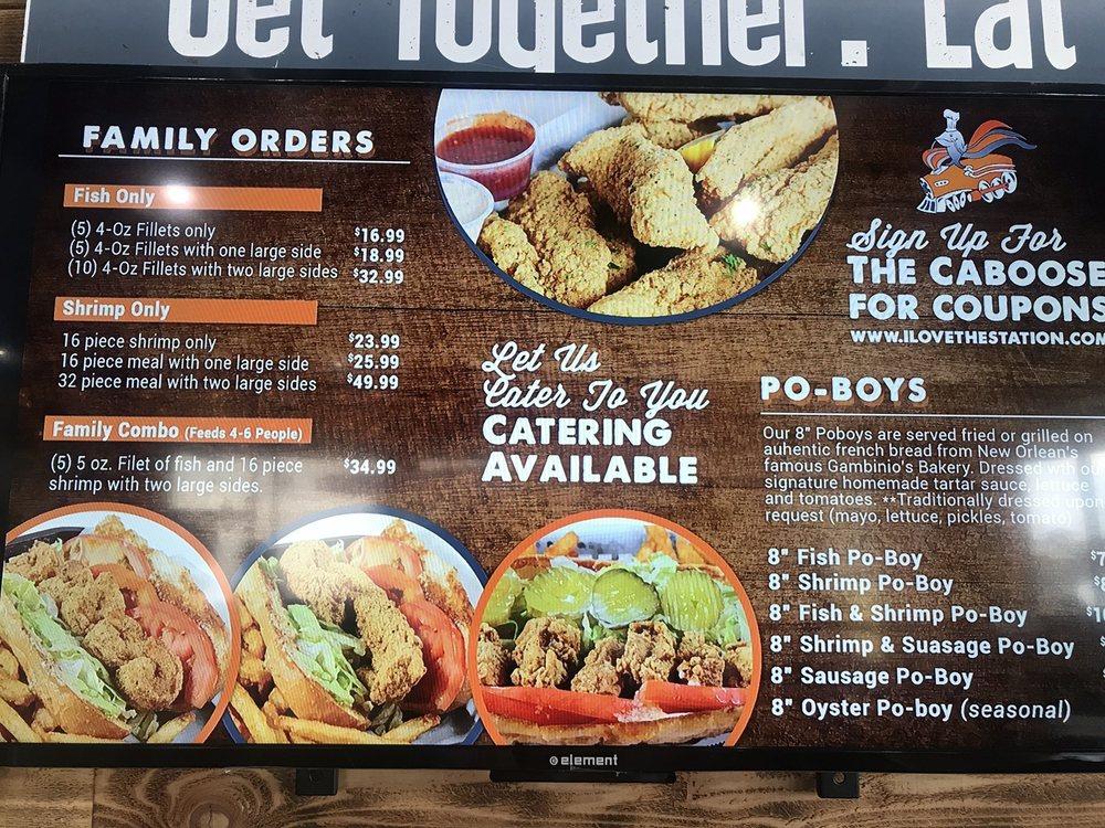 Menu at The Station Seafood Company restaurant, Houston