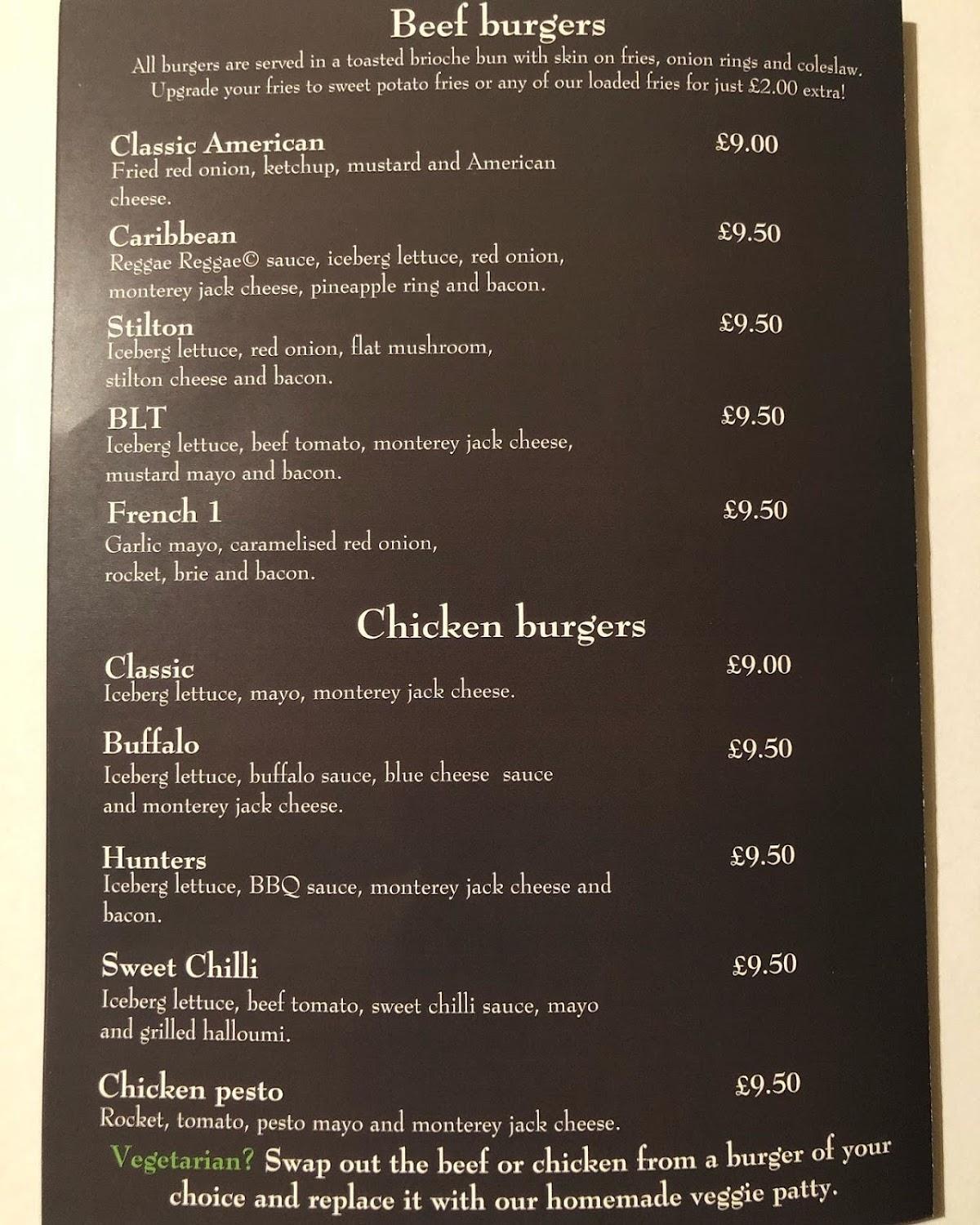 Menu at CECE'S Bar & Grill, Sleaford
