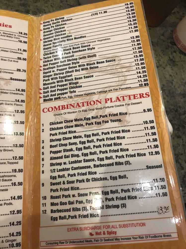 Menu at Gold China Restaurant, Palmetto Bay, S Dixie Hwy